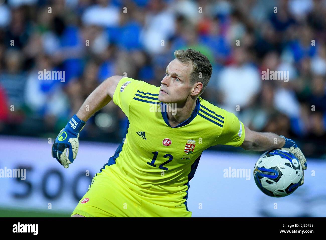 Hungary's Denes Dibusz portrait during the football UEFA Nations League ...