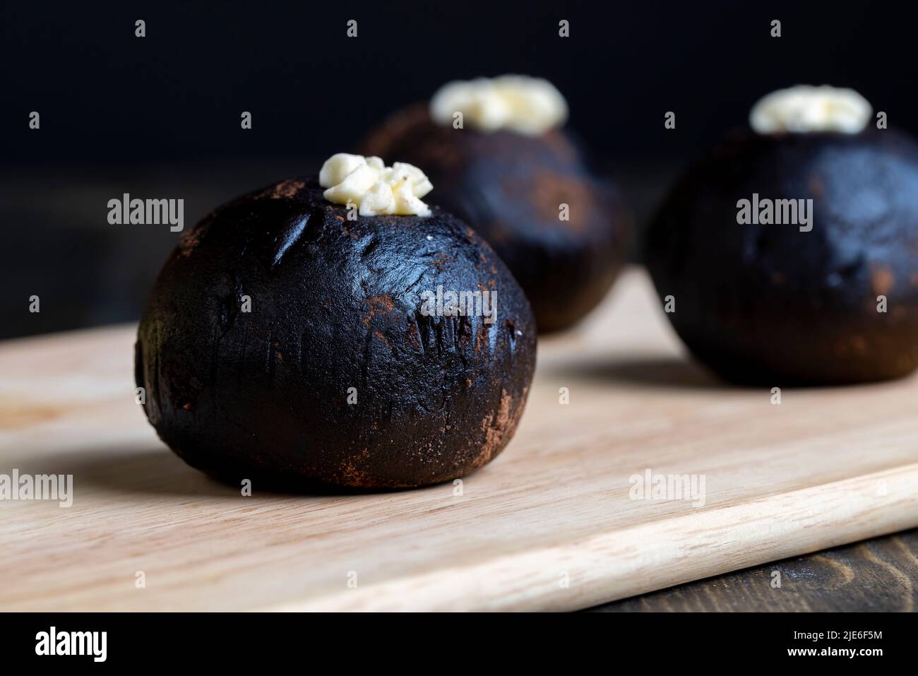 chocolate rum potato cake, a traditional Eastern European dish with ...