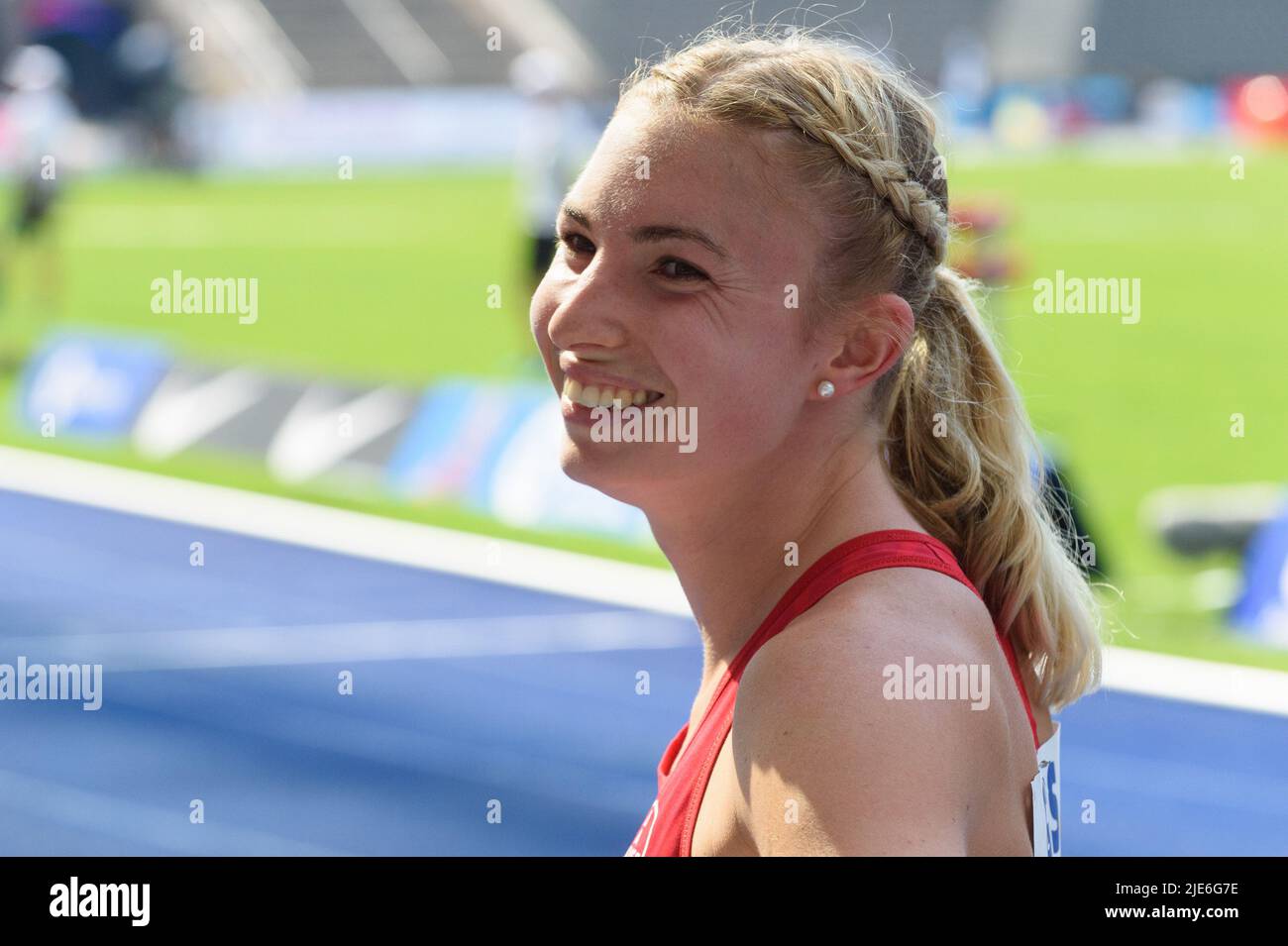 Anna Jablonski (TSV Bayer Leverkusen) during the 2022 athletic German ...
