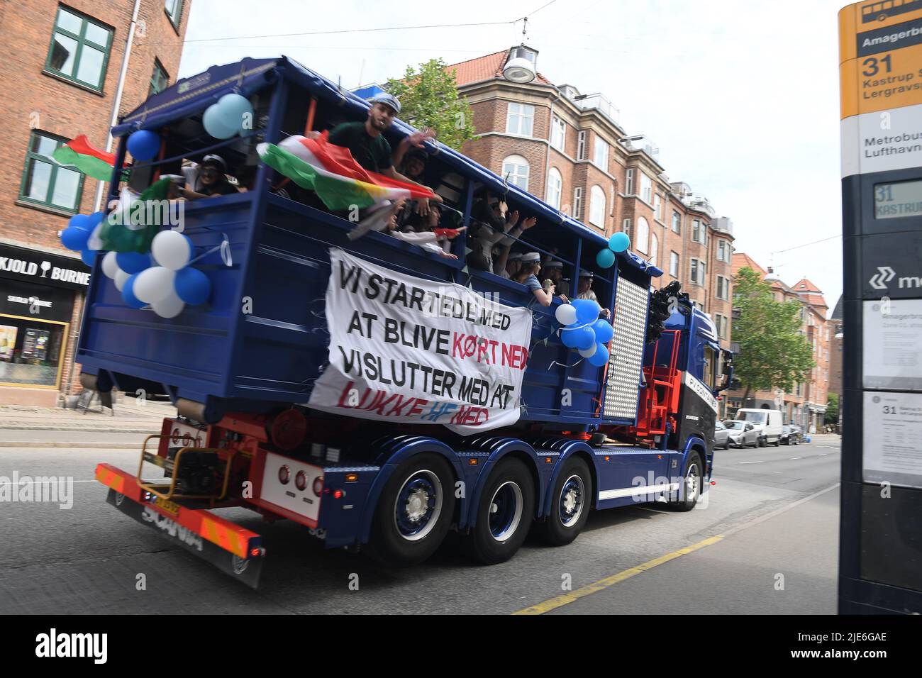 Copenhagen /Denmark/25 June 2022/Denmark's students celebrat thier ...