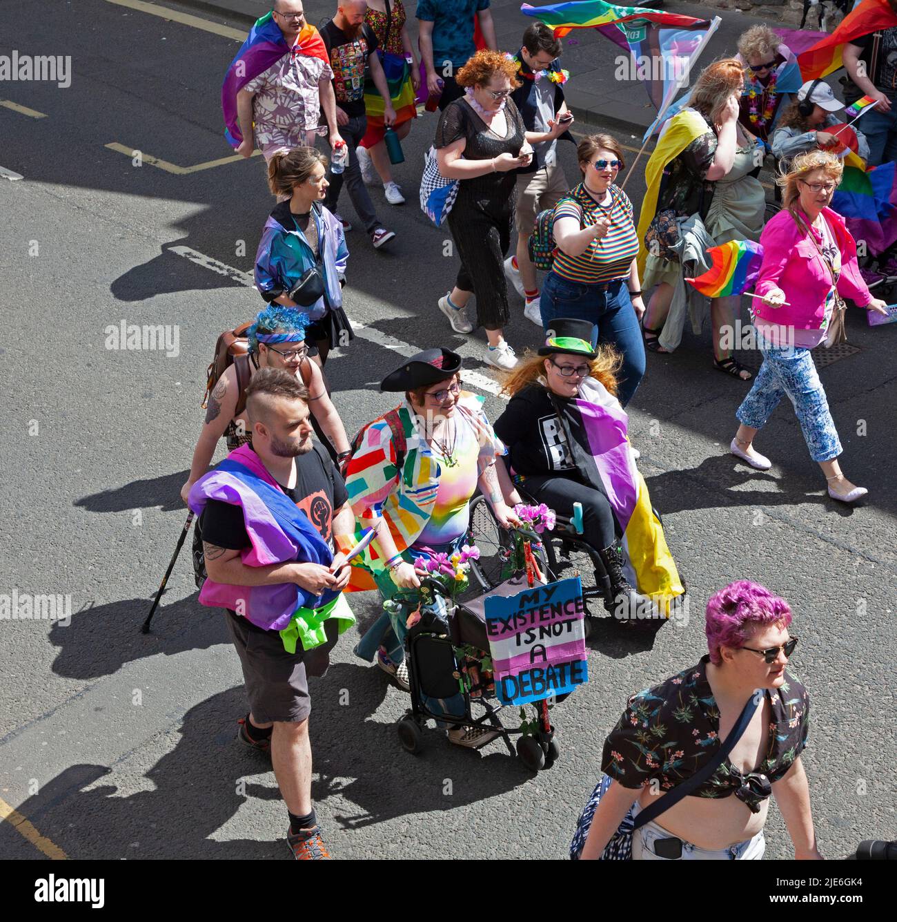 Edinburgh, Scotland, UK. 25.06.2022. Thousands of all ages attend Pride ...