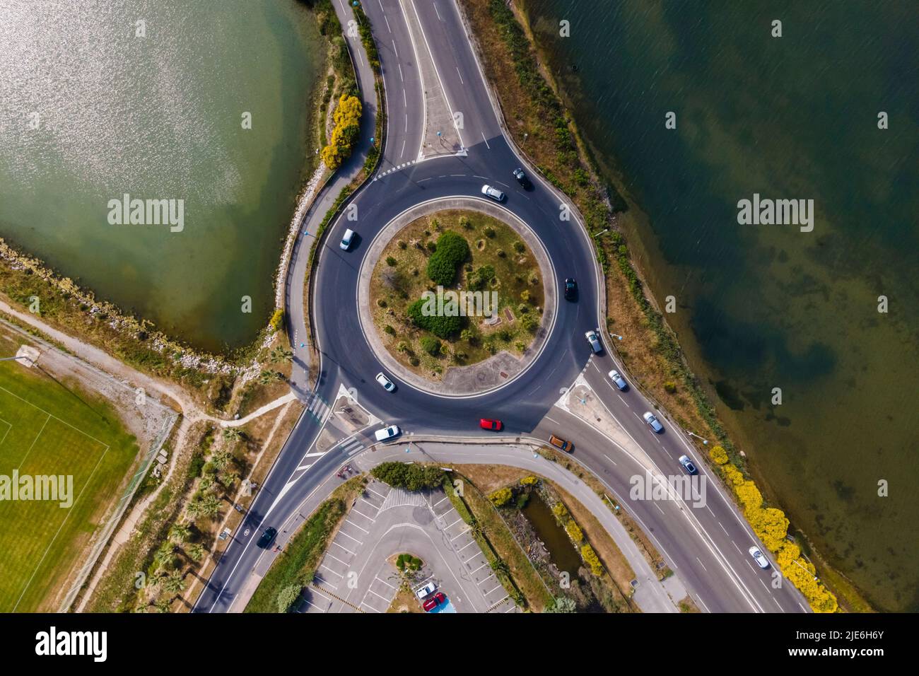 France highway roundabout aerial hi-res stock photography and images ...