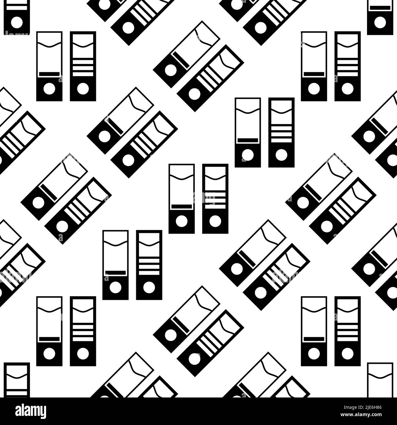 Box File Icon Seamless Pattern, Office File Vector Art Illustration ...