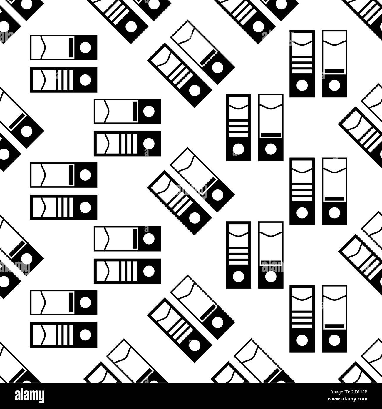 Box File Icon Seamless Pattern, Office File Vector Art Illustration ...