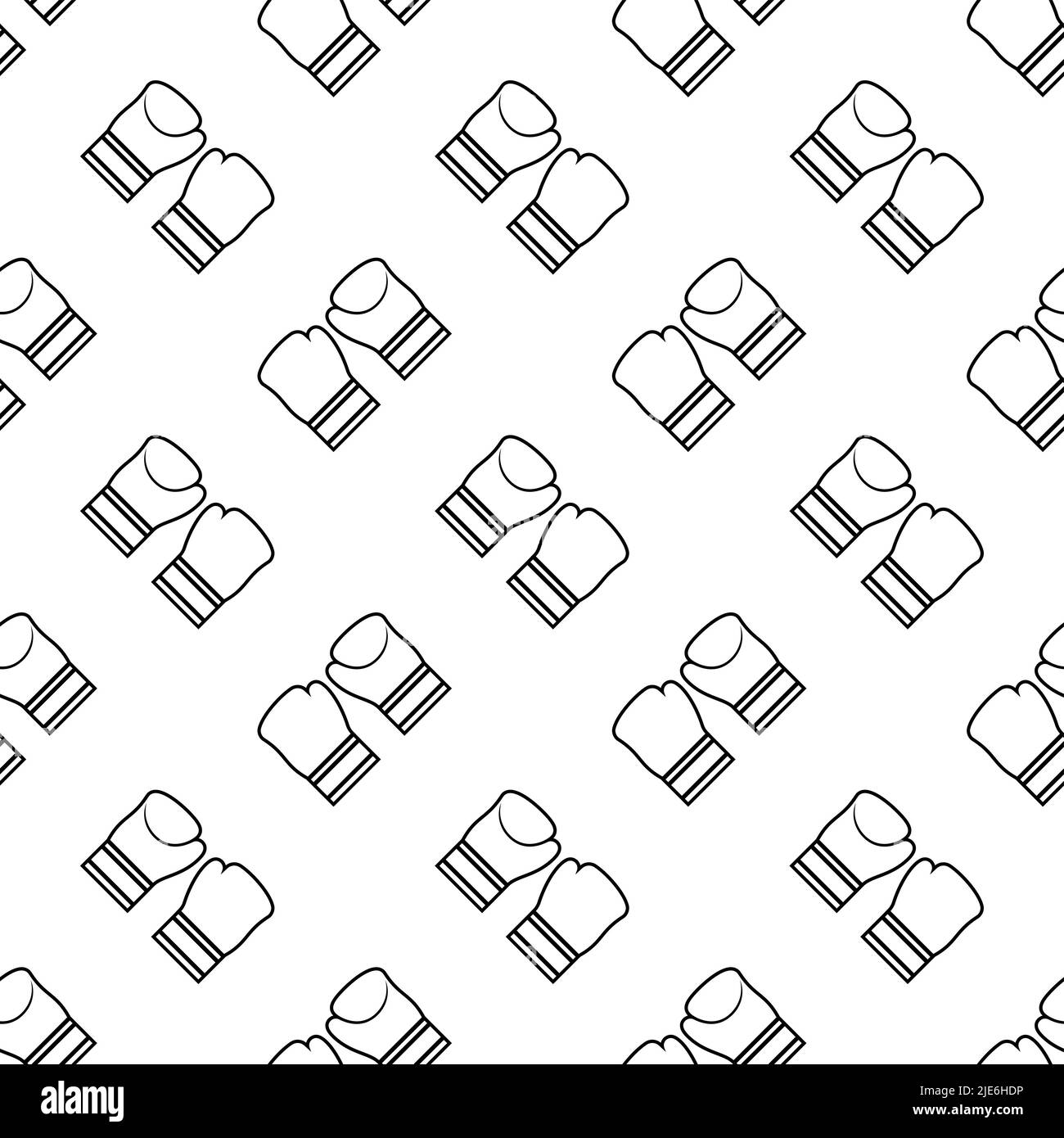 Boxing Glove Icon Seamless Pattern Vector Art Illustration Stock Vector ...