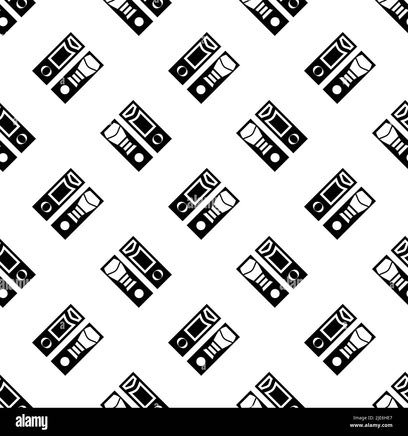 Box File Icon Seamless Pattern, Office File Vector Art Illustration ...