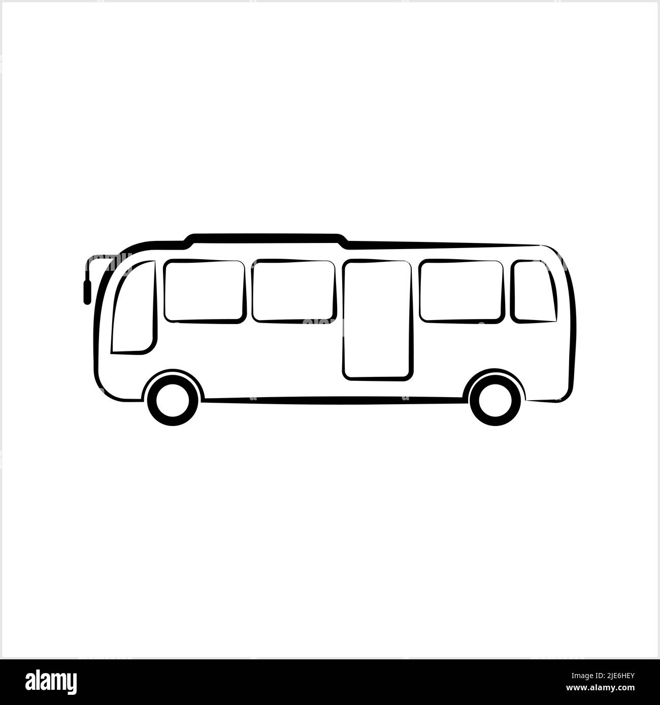 Bus Icon, Bus Vector Art Illustration Stock Vector Image & Art - Alamy