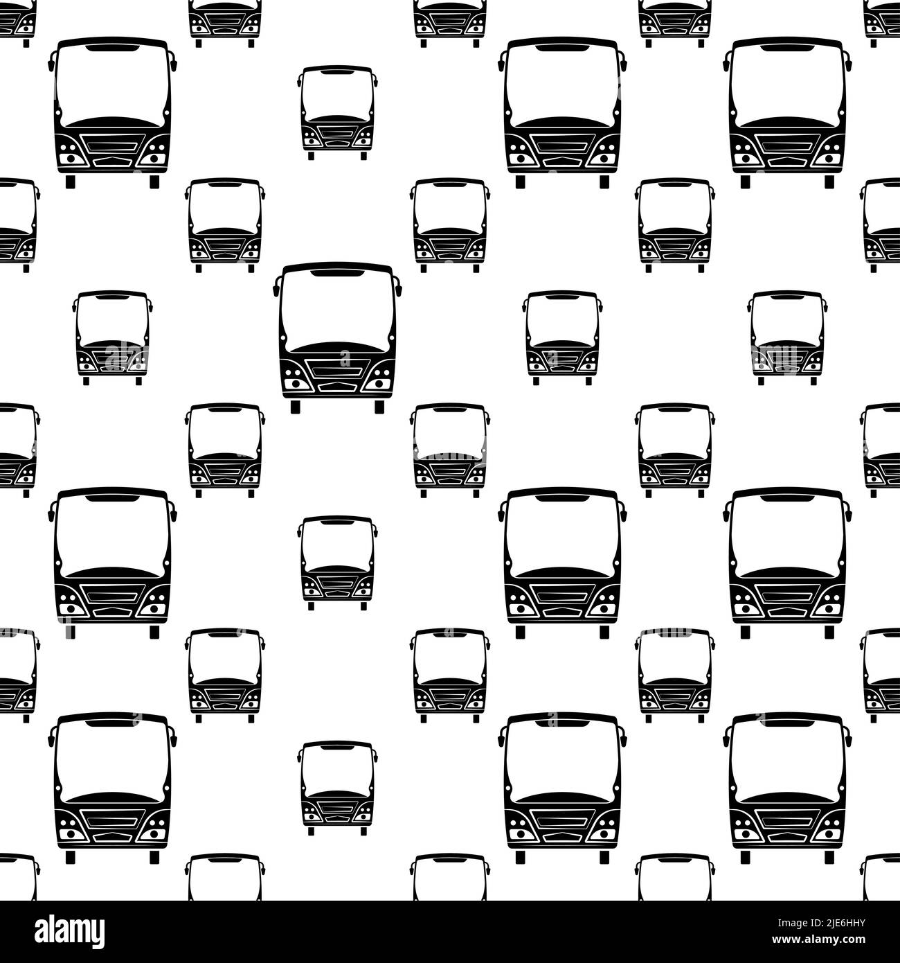 Bus Icon Seamless Pattern, Bus Vector Art Illustration Stock Vector ...