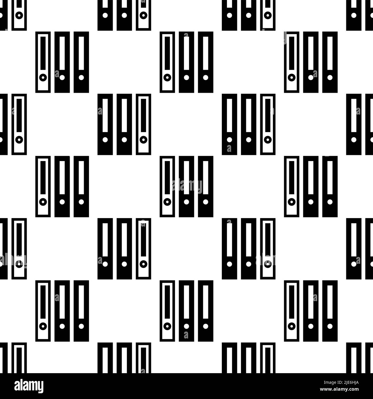 Box File Icon Seamless Pattern, Office File Vector Art Illustration ...
