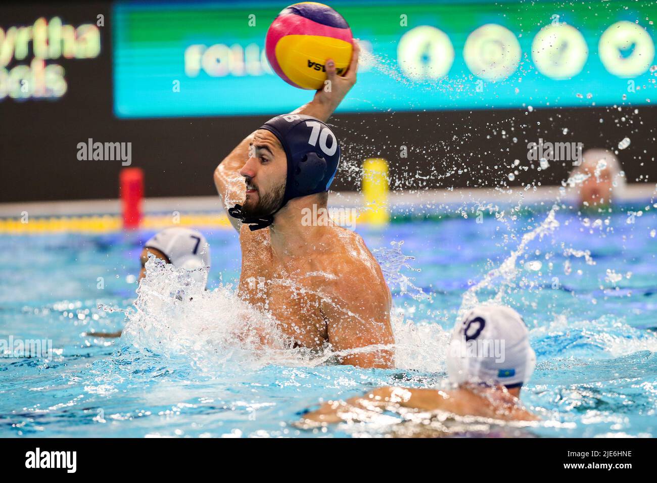 SZEGED, HUNGARY - JUNE 25: Marko Radulovic of Serbia during the FINA ...