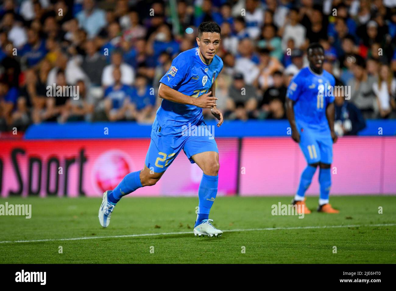 Italy's Giacomo Raspadori portrait during the football UEFA Nations ...