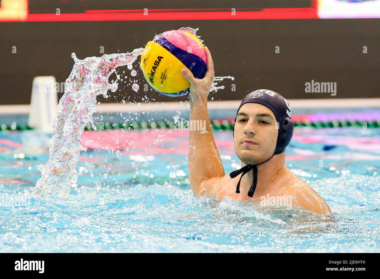 SZEGED, HUNGARY - JUNE 25: Nicola Jaksic of Serbia during the FINA ...