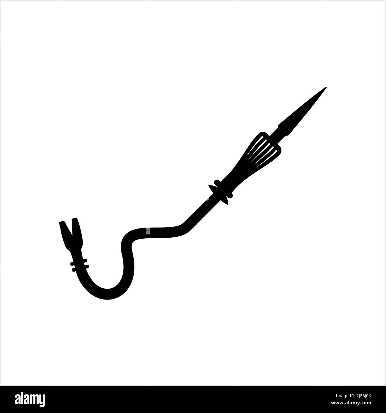 Crowbar Icon, Crowbar Rod Vector Art Illustration Stock Vector Image ...