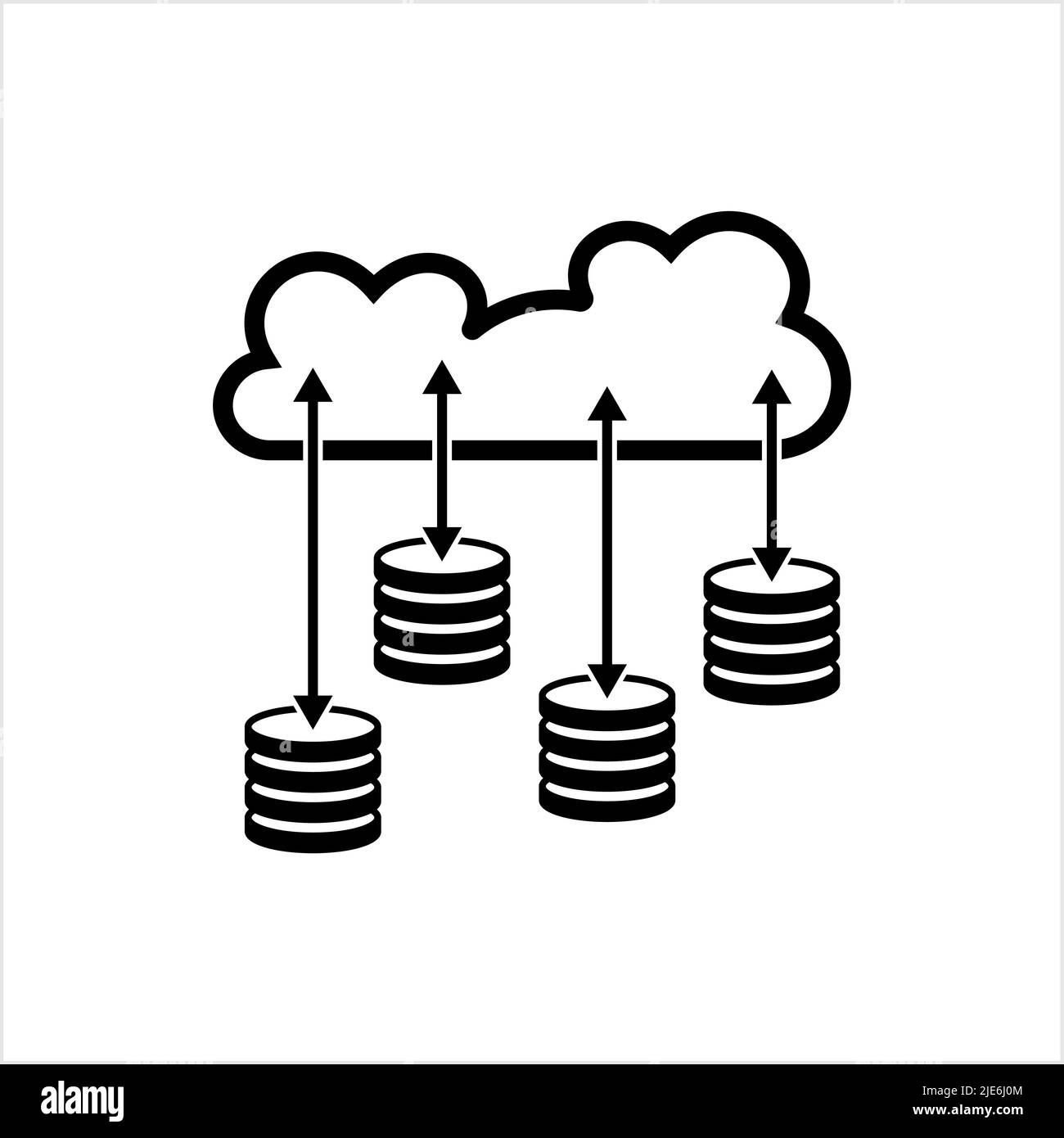 Cloud Server Icon Vector Art Illustration Stock Vector Image & Art - Alamy