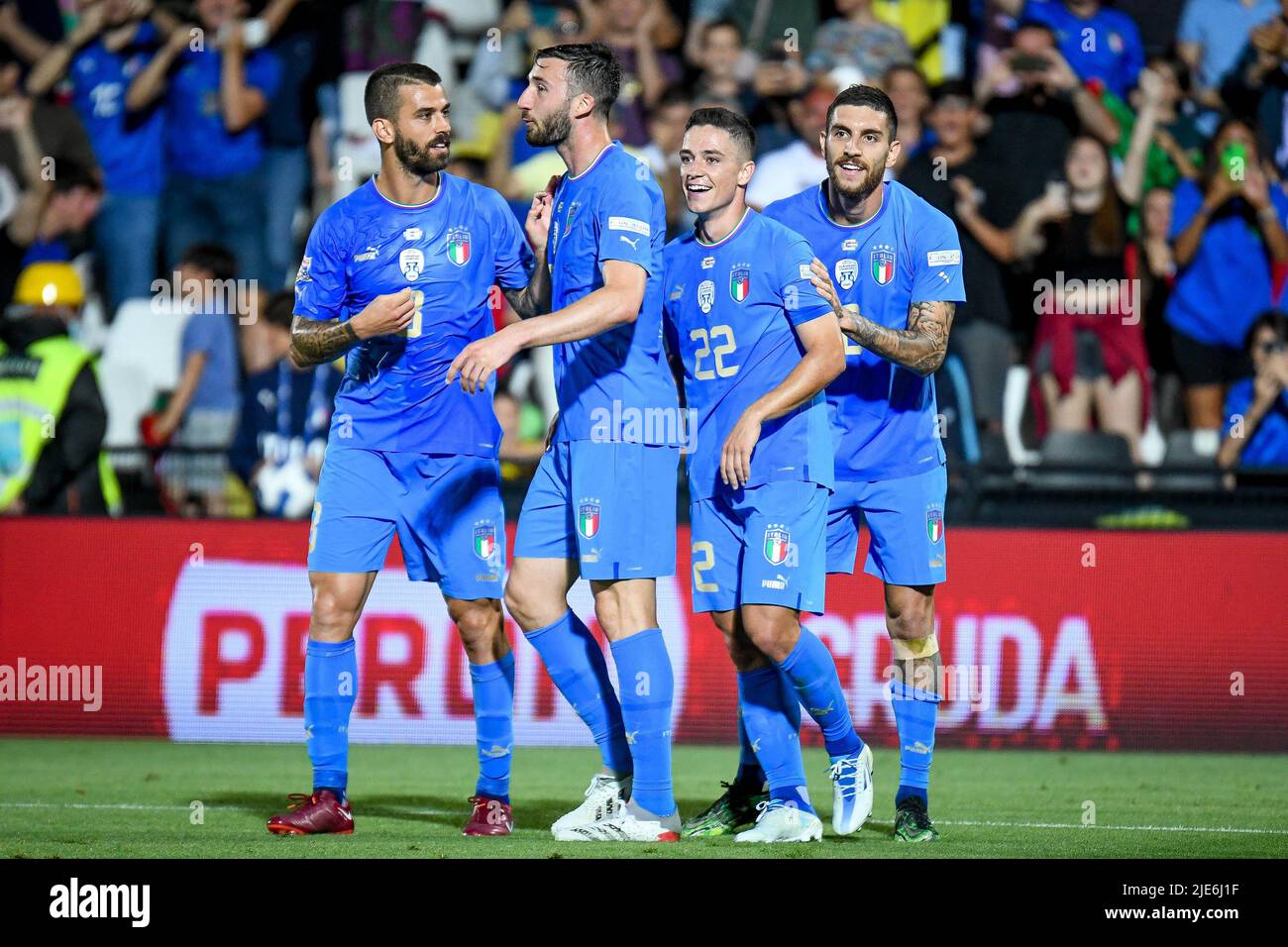 Dino Manuzzi stadium, Cesena, Italy, June 07, 2022, Happiness of Italy ...