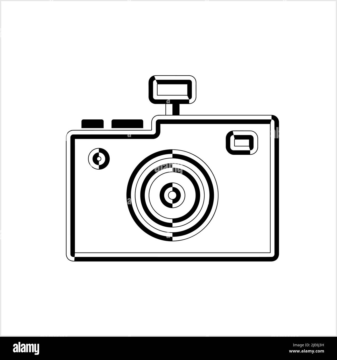 Camera Icon, Photo Camera Icon Vector Art Illustration Stock Vector ...