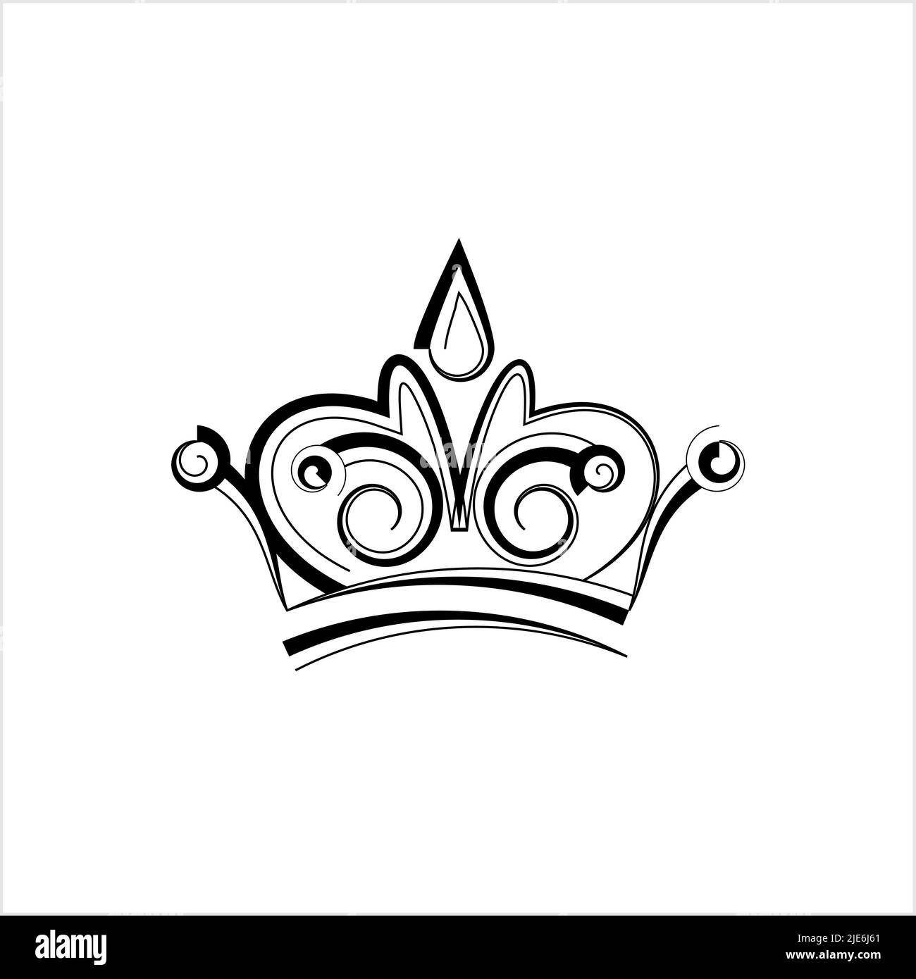 Crown Icon, Crown Vector Art Illustration Stock Vector Image & Art - Alamy
