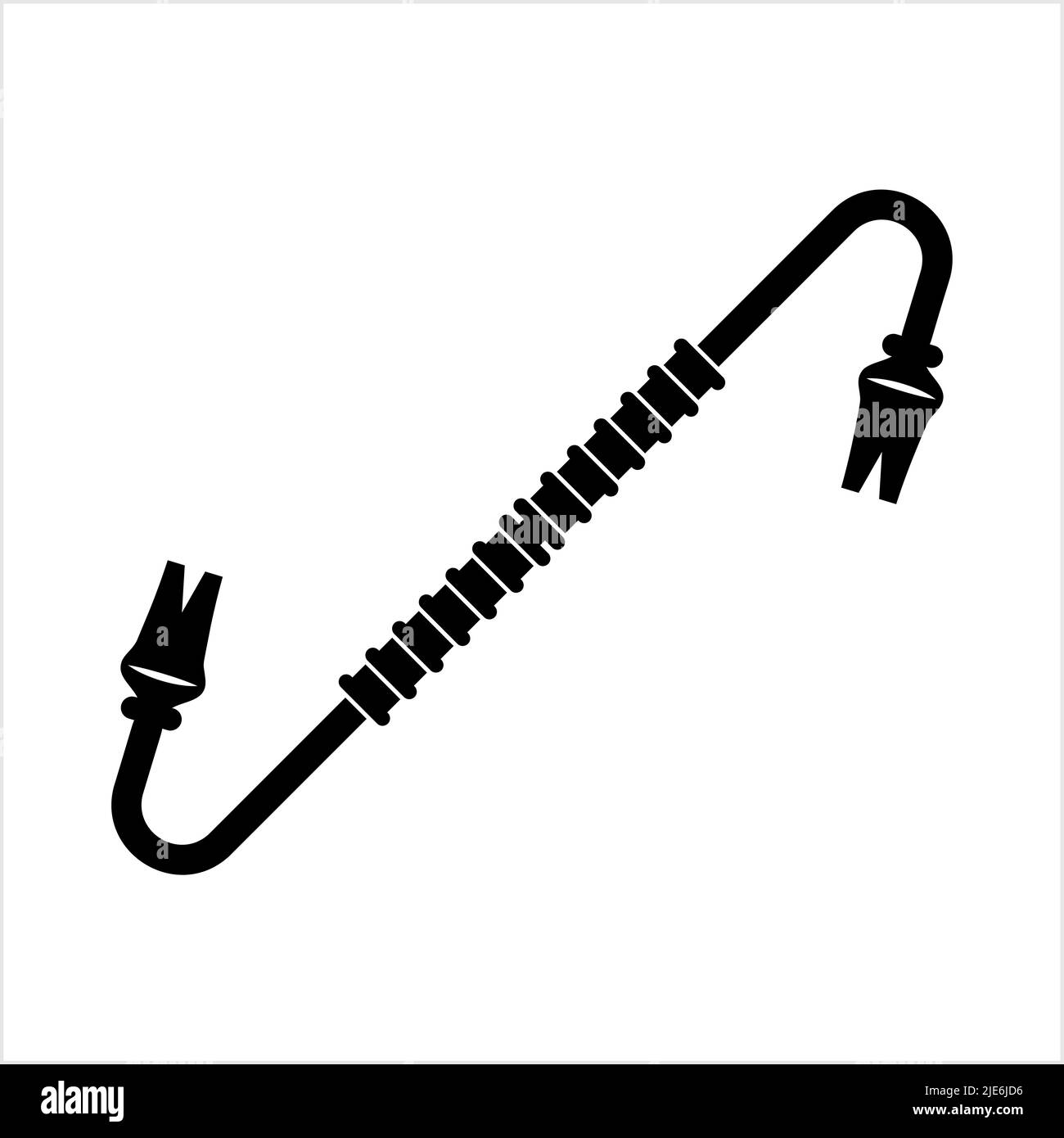 Crowbar Icon, Crowbar Rod Vector Art Illustration Stock Vector Image ...