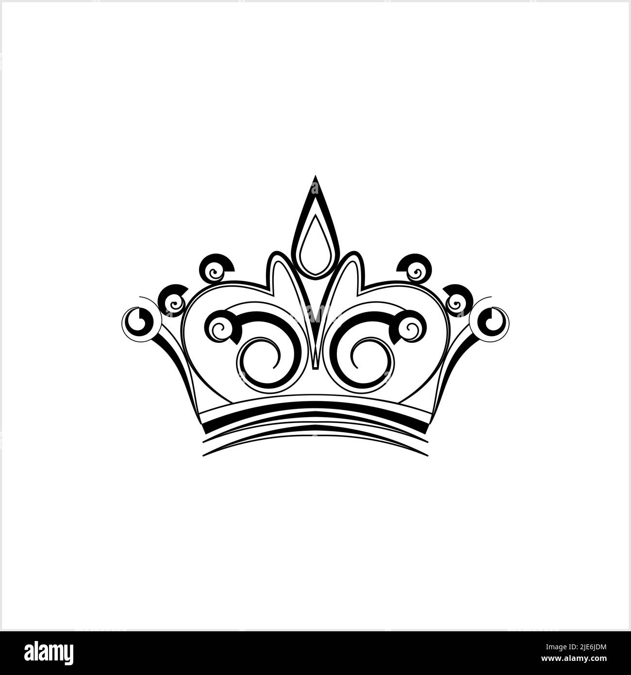 Crown Icon, Crown Vector Art Illustration Stock Vector Image & Art - Alamy