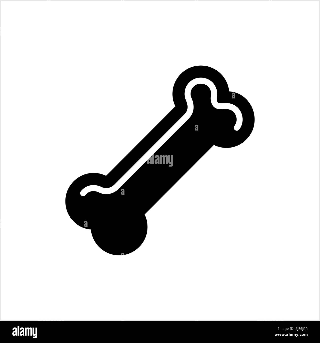 Dog Bone Icon, Bone Icon Vector Art Illustration Stock Vector Image ...