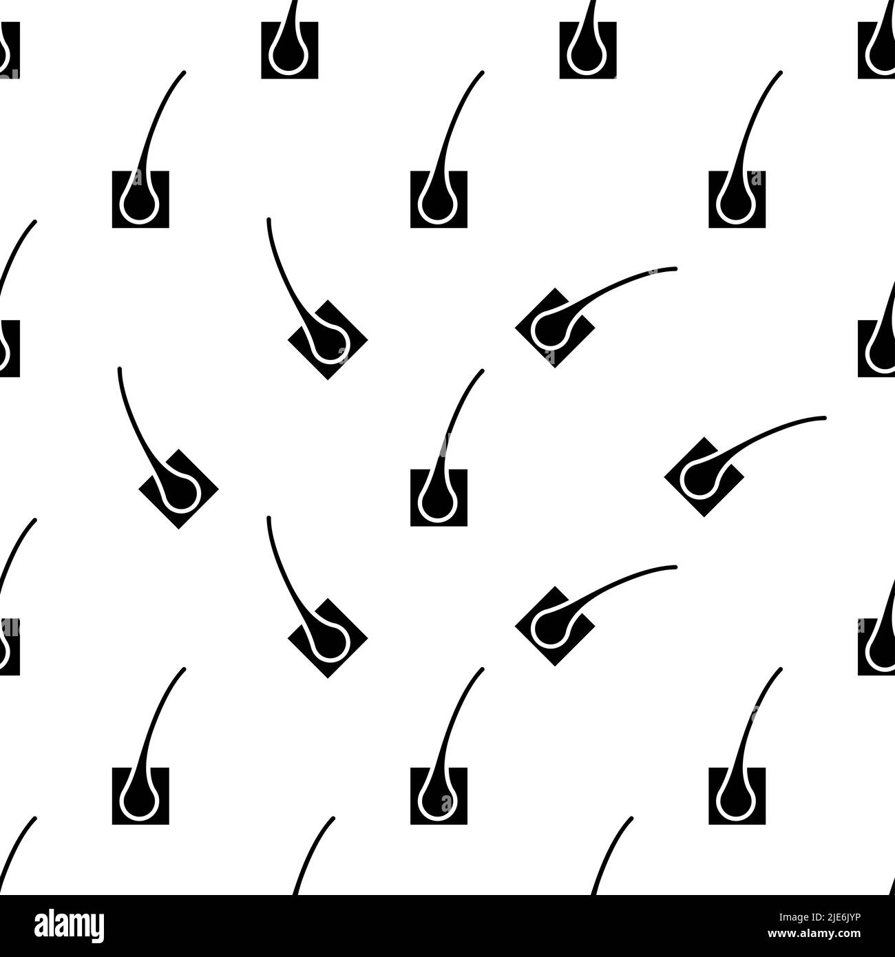 Hair Follicle Icon Seamless Pattern Vector Art Illustration Stock ...