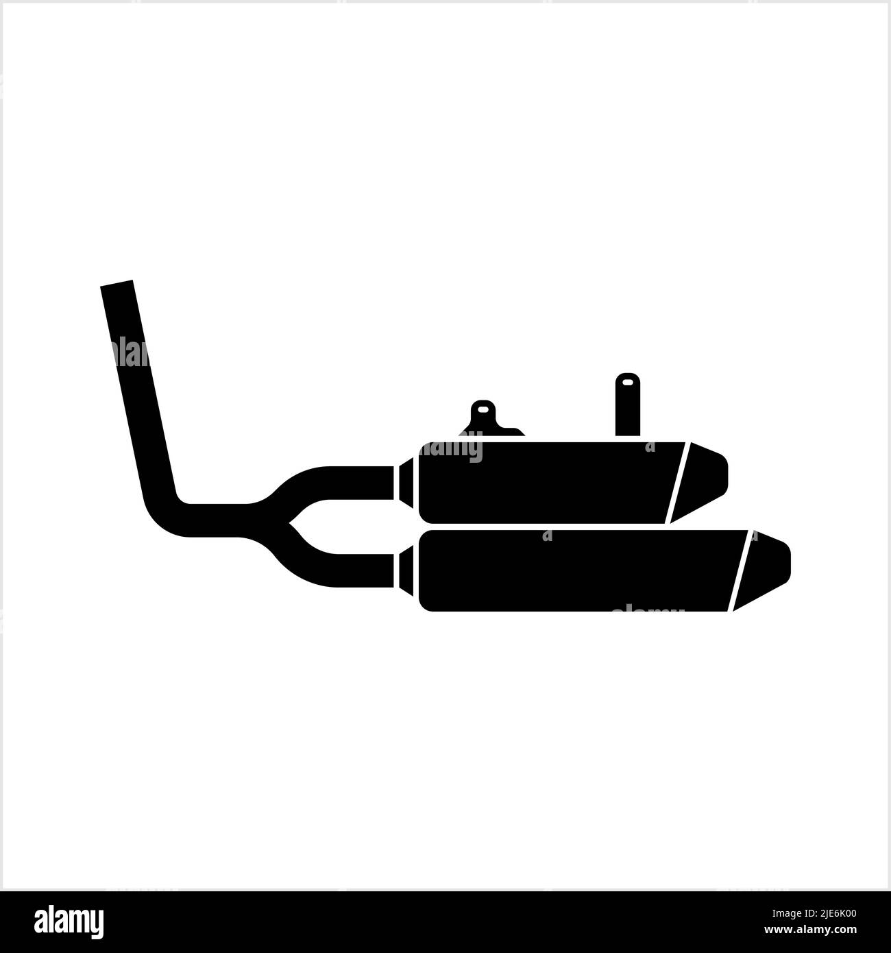 Exhaust Icon, Auto Exhaust Icon, Muffler Vector Art Illustration Stock ...