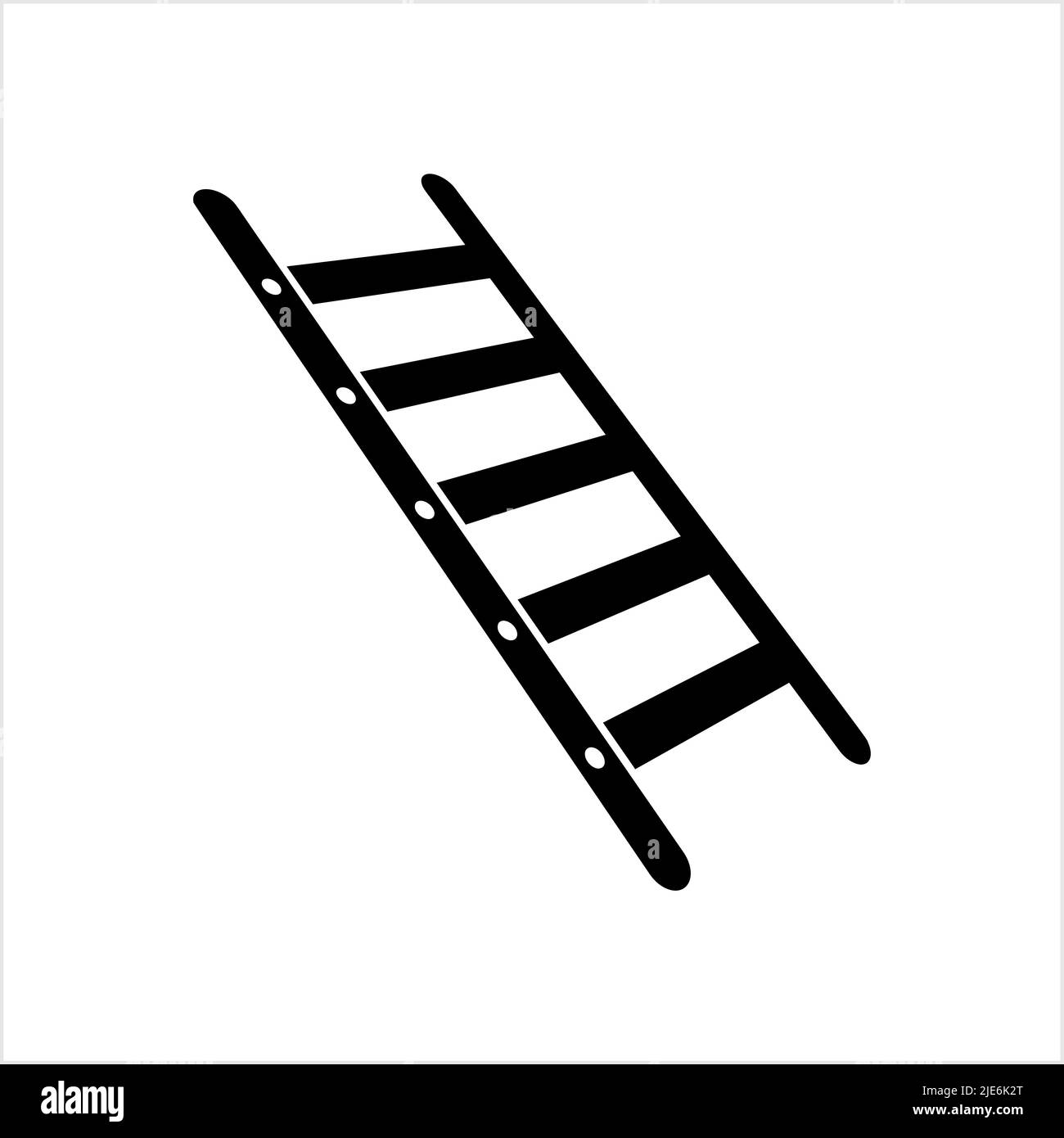 Ladder Icon, Ladder Equipment Vector Art Illustration Stock Vector ...