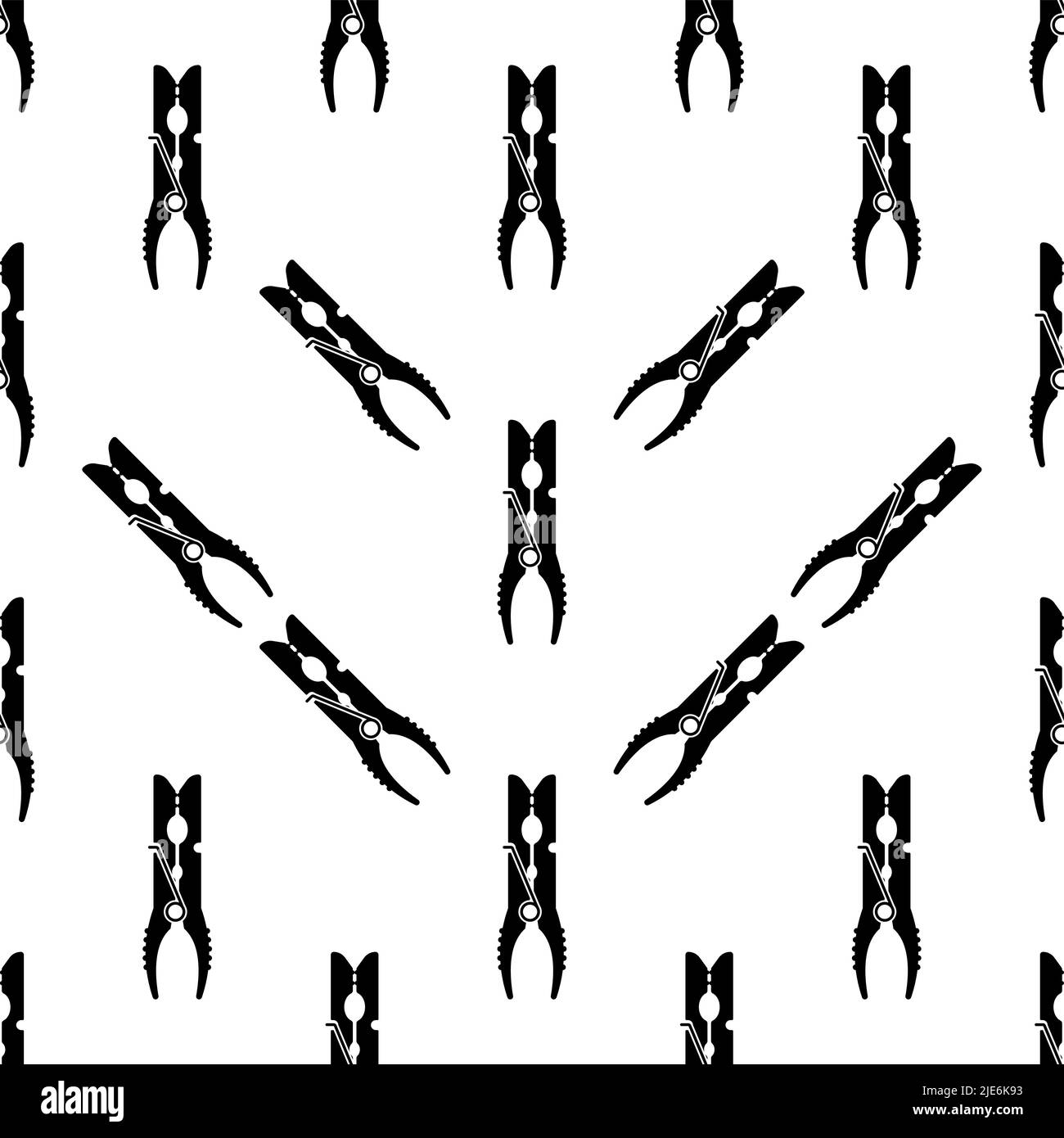 Laundry Clip Icon Seamless Pattern, Cloth Clip Vector Art Illustration ...