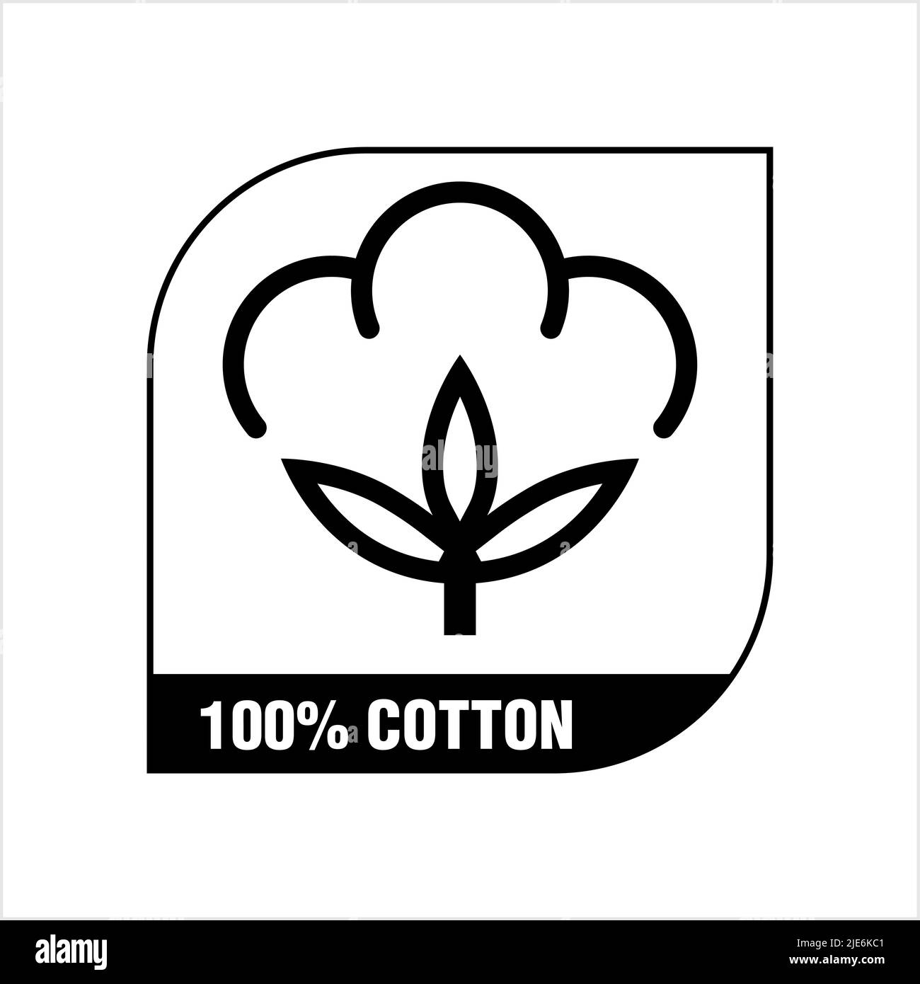 One Hundred Percent Cotton Icon, 100% Cotton Icon, Cotton Flower Icon ...