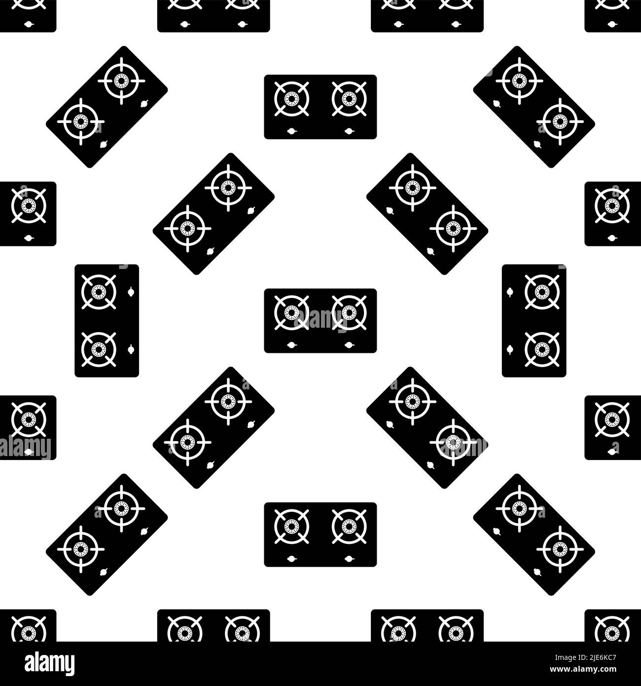 Gas Stove Icon Seamless Pattern, Gas Burner Icon Seamless Pattern ...