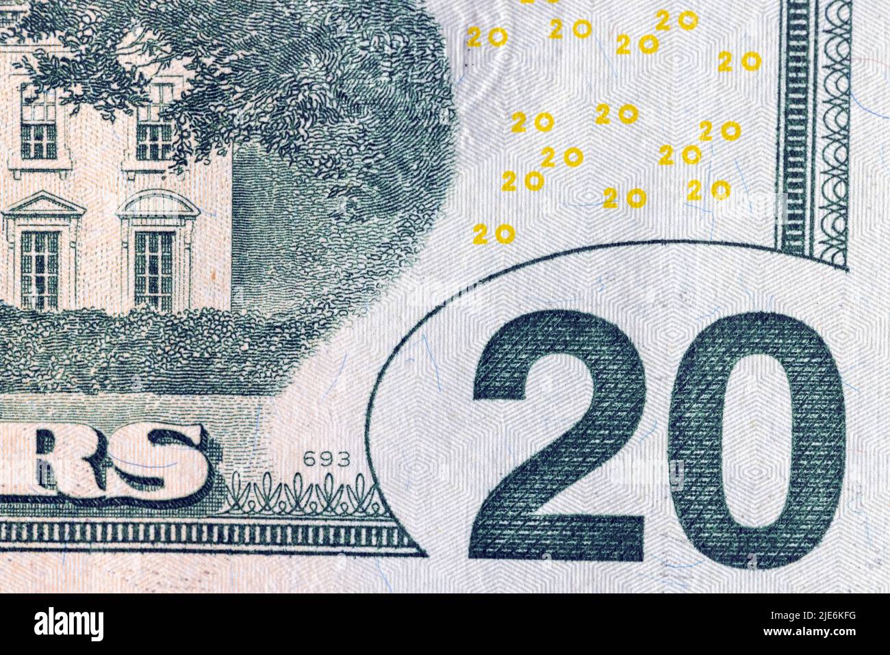 details of cash American twenty dollars, cash American dollars with a ...