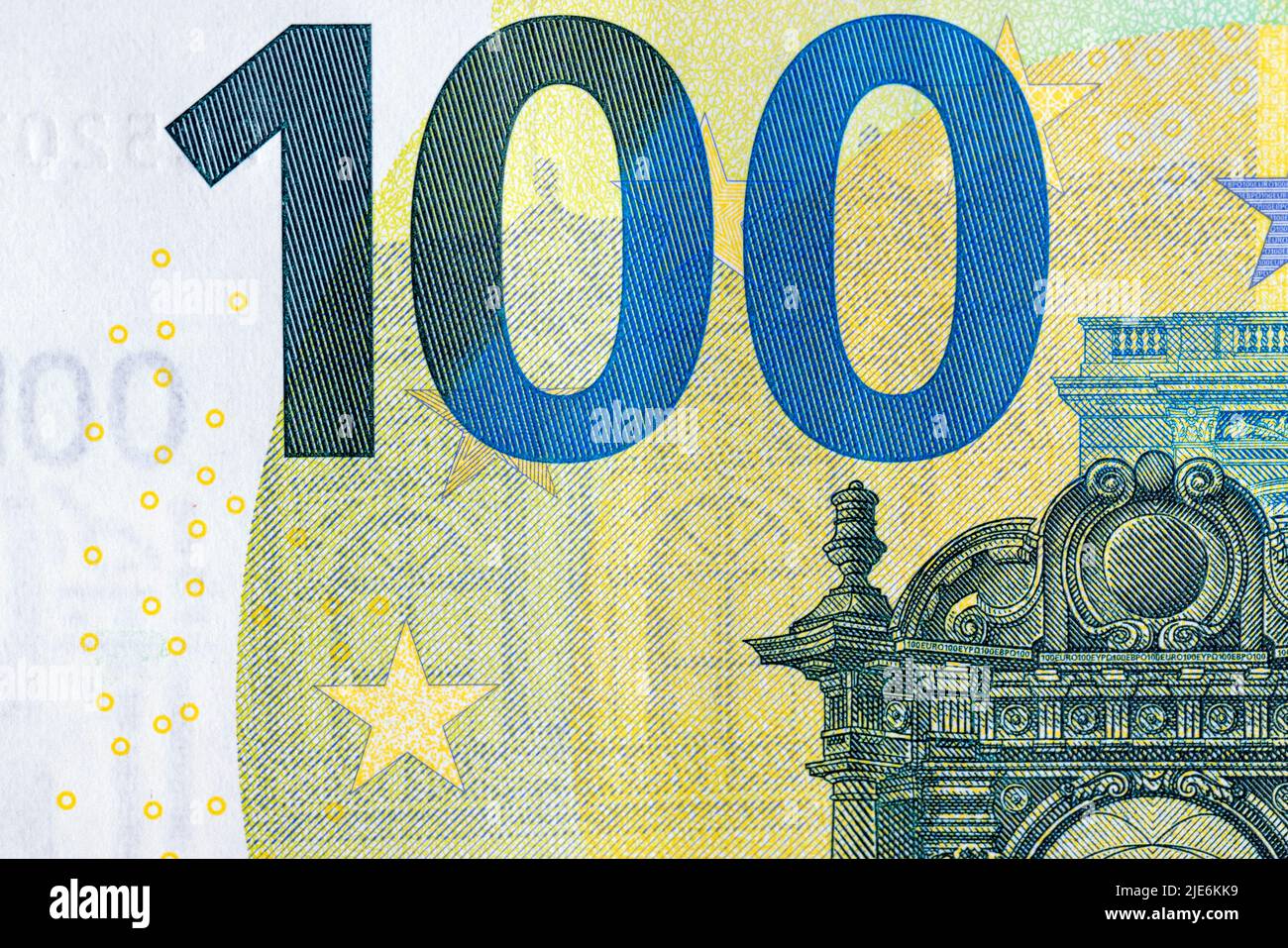 details of cash hundred euro of the European Union, cash European euro ...