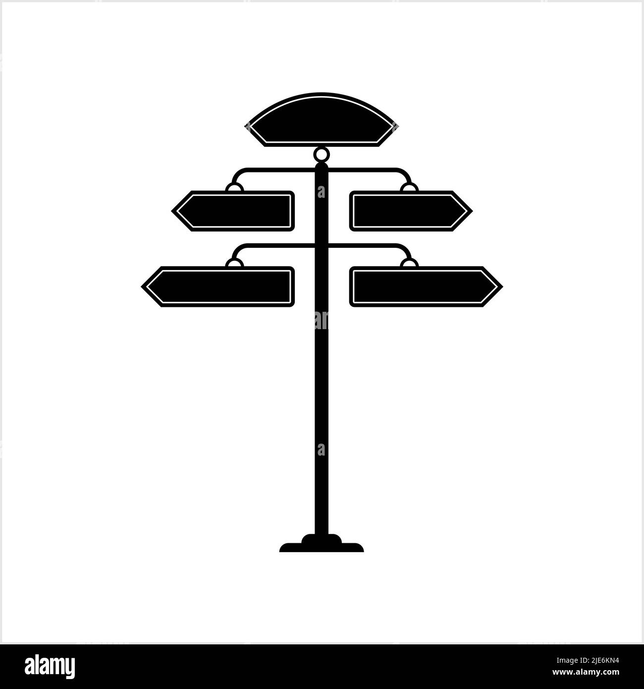 Modern signpost Black and White Stock Photos & Images - Alamy