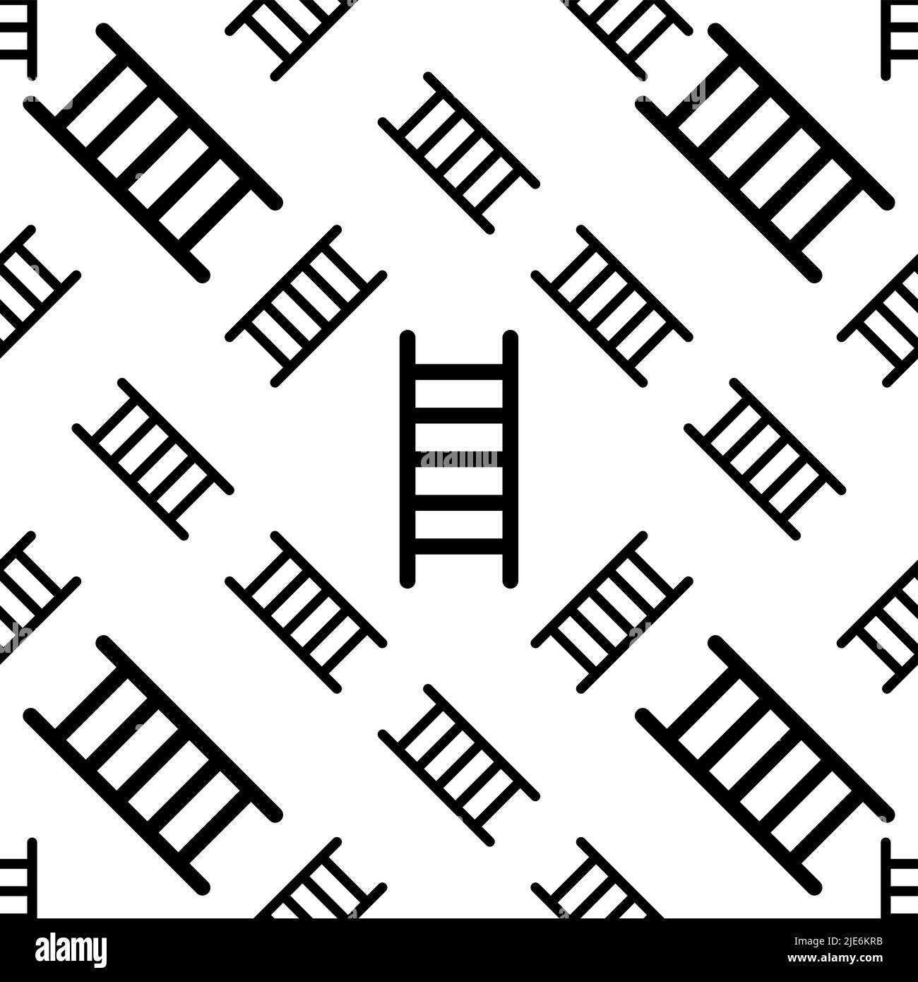 Ladder Icon Seamless Pattern, Ladder Equipment Vector Art Illustration ...