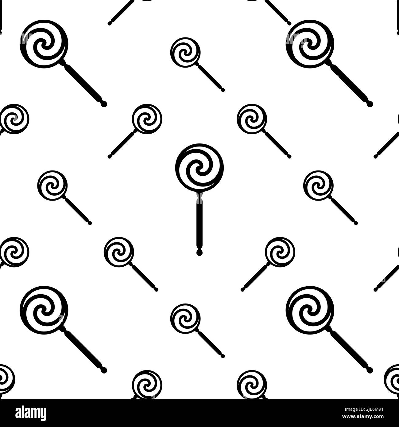 Lollipop Icon Seamless Pattern, Lollipop Vector Art Illustration Stock ...