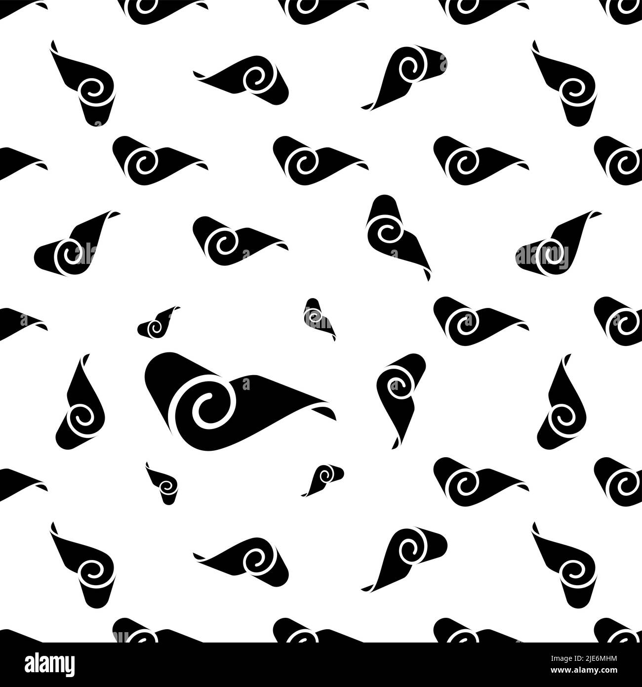 Roll Icon Seamless Pattern, Mat, Rug, Carpet Or Paper Roll Icon Of ...