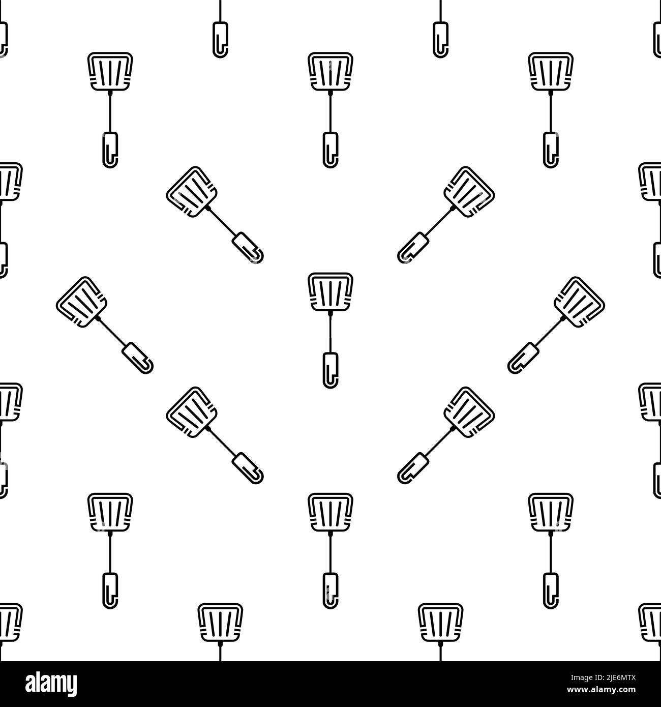 Spatula Icon, Spatula Seamless Pattern Vector Art Illustration Stock ...