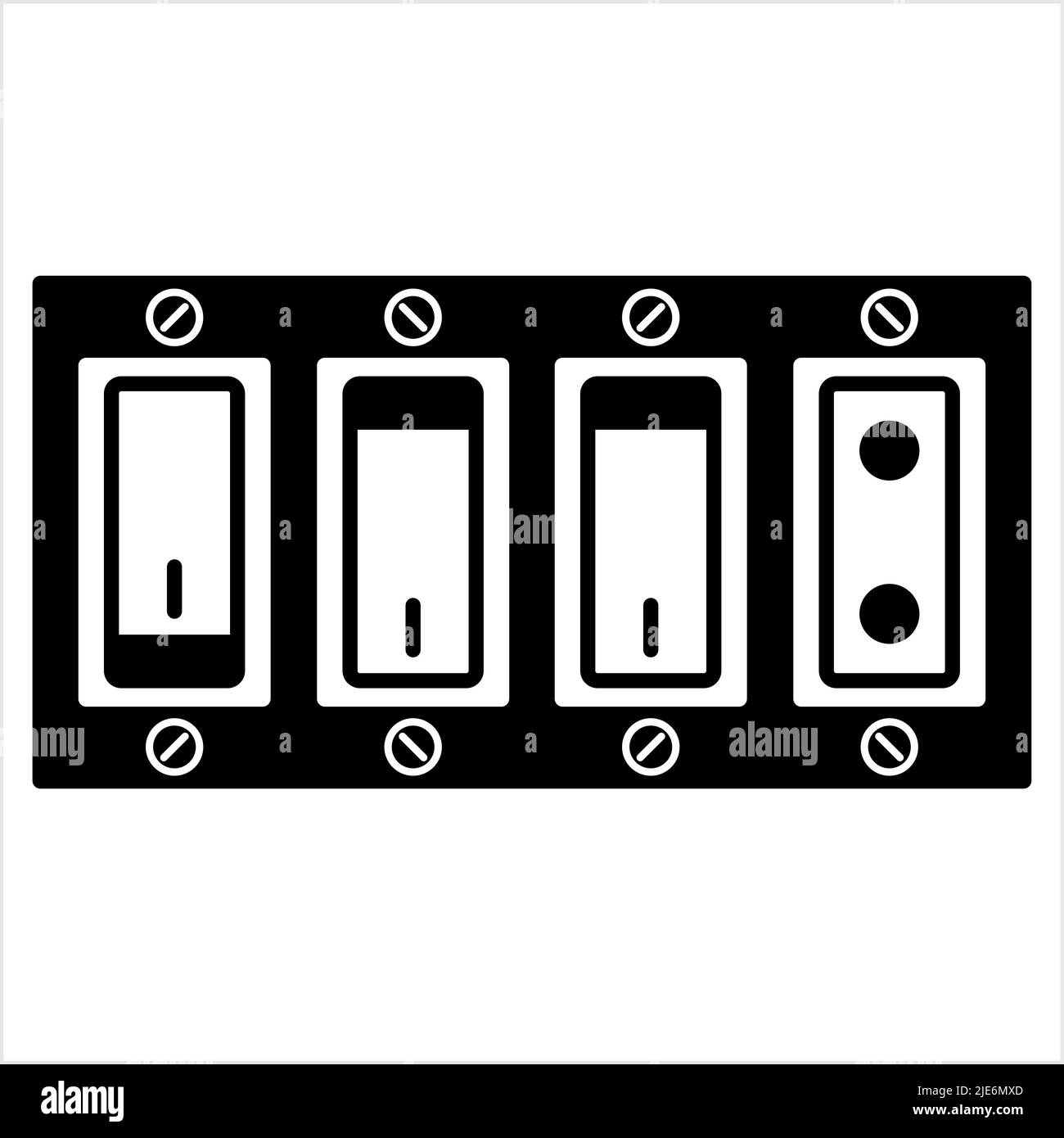 Switch Icon, Electrical Switch Vector Art Illustration Stock Vector ...