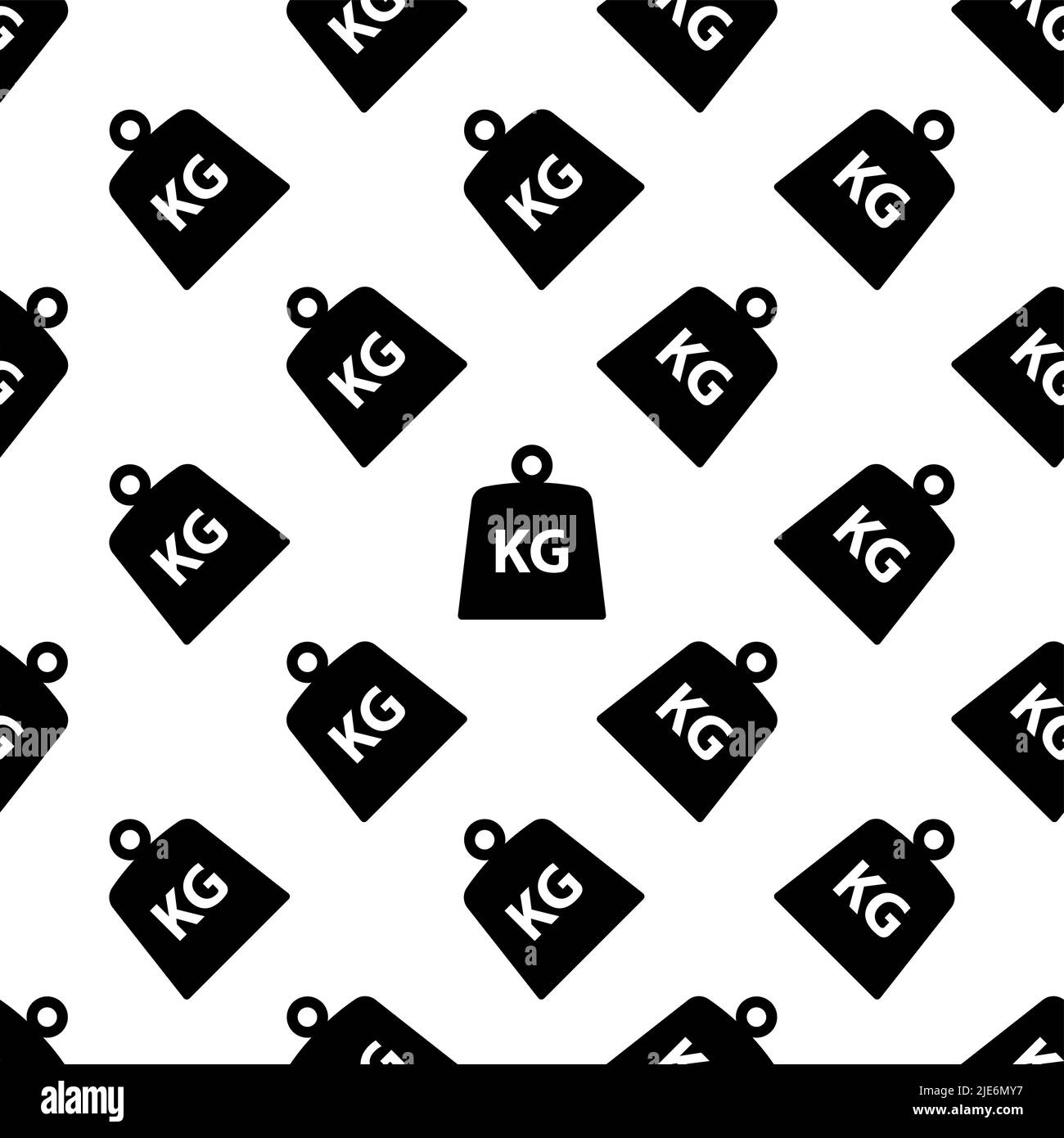 Weight Icon Seamless Pattern, Weight Kilogram Icon Vector Art ...