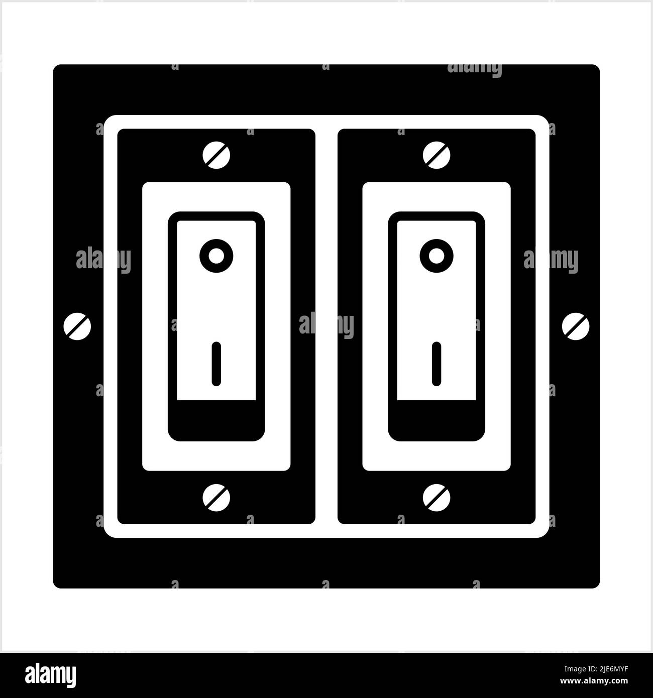 Switch Icon, Electrical Switch Vector Art Illustration Stock Vector ...
