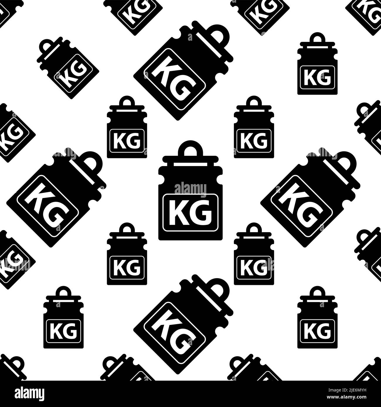 Weight Icon Seamless Pattern, Weight Kilogram Icon Vector Art ...