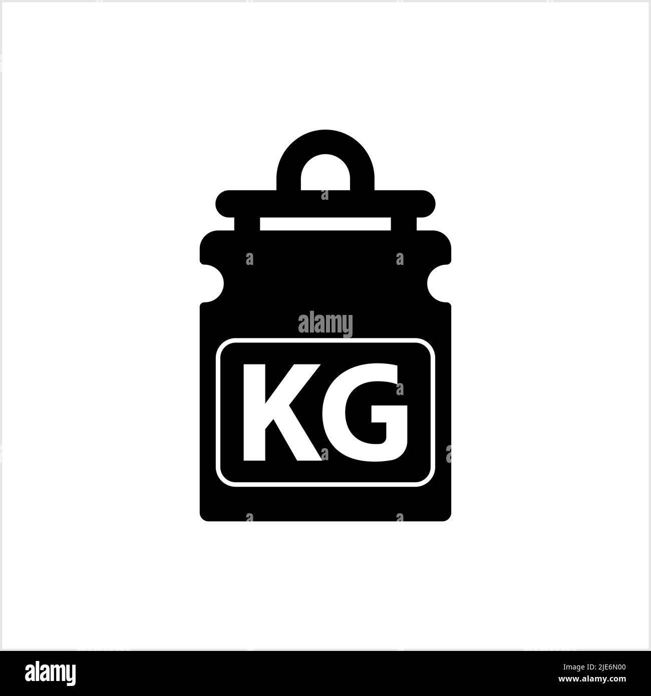 Weight Icon, Weight Kilogram Icon Vector Art Illustration Stock Vector ...