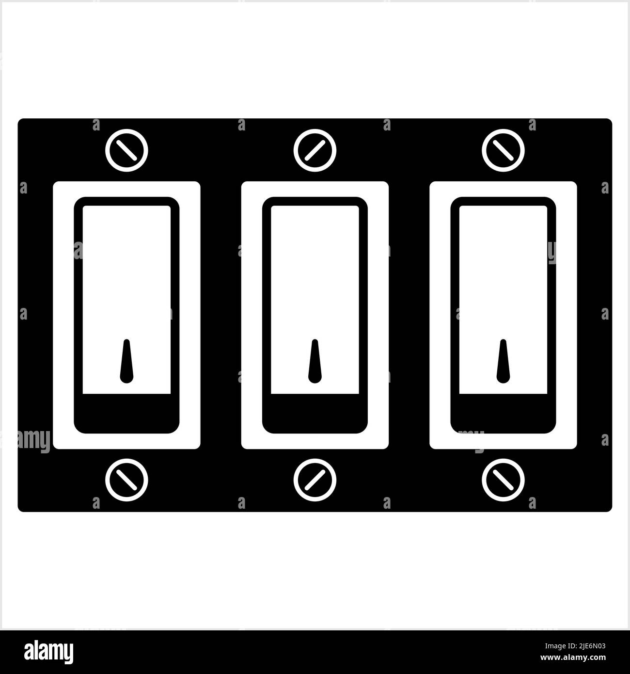 Switch Icon, Electrical Switch Vector Art Illustration Stock Vector ...