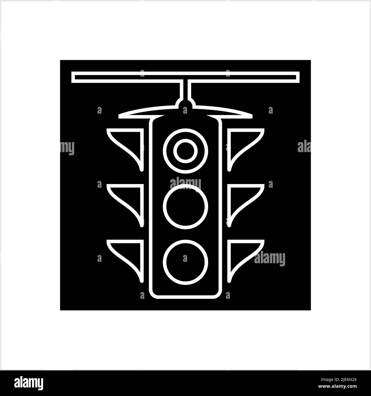 Traffic Light Icon, Traffic Control Light Vector Art Illustration Stock ...