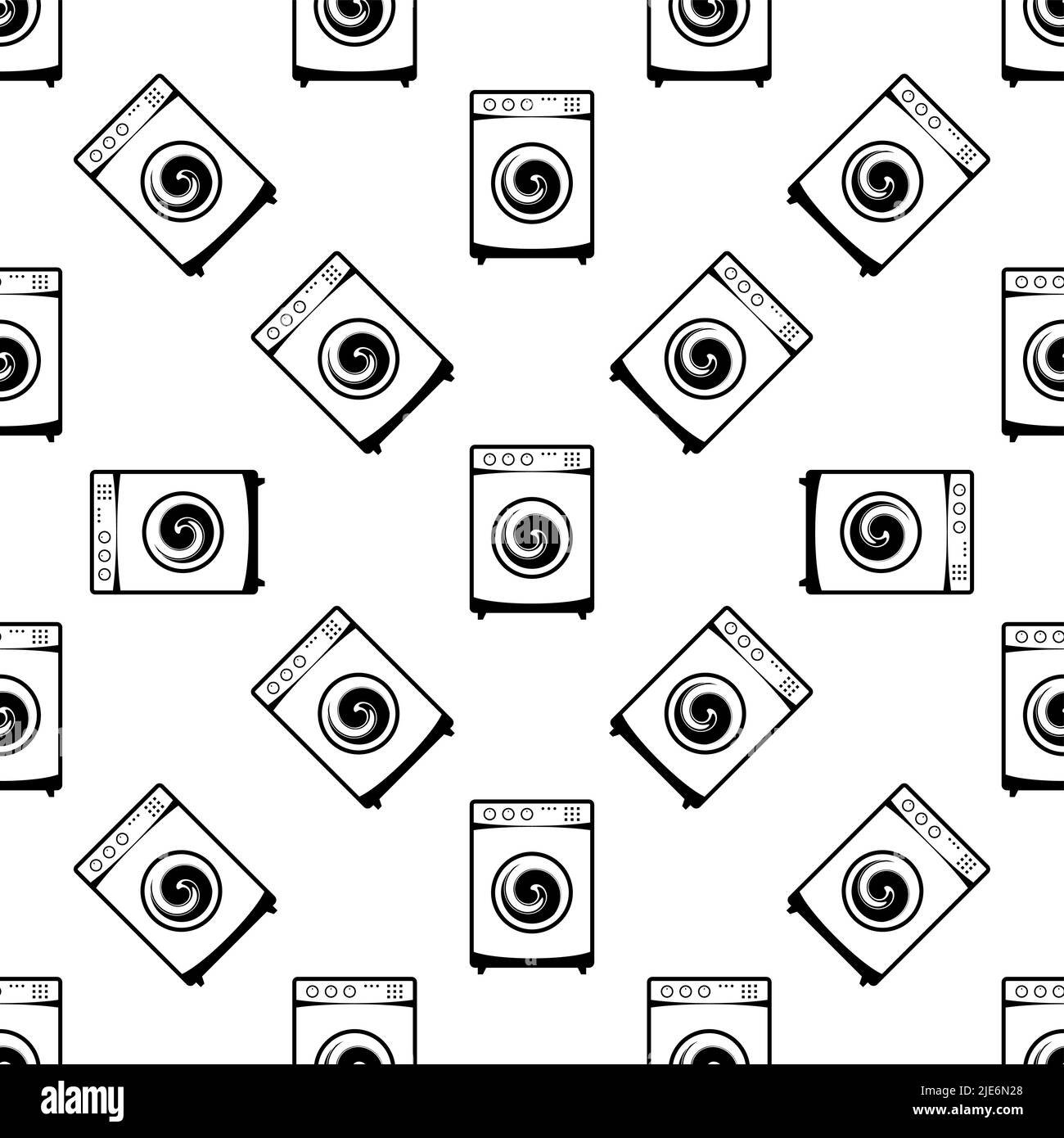Seamless washing machine pattern hi-res stock photography and images ...