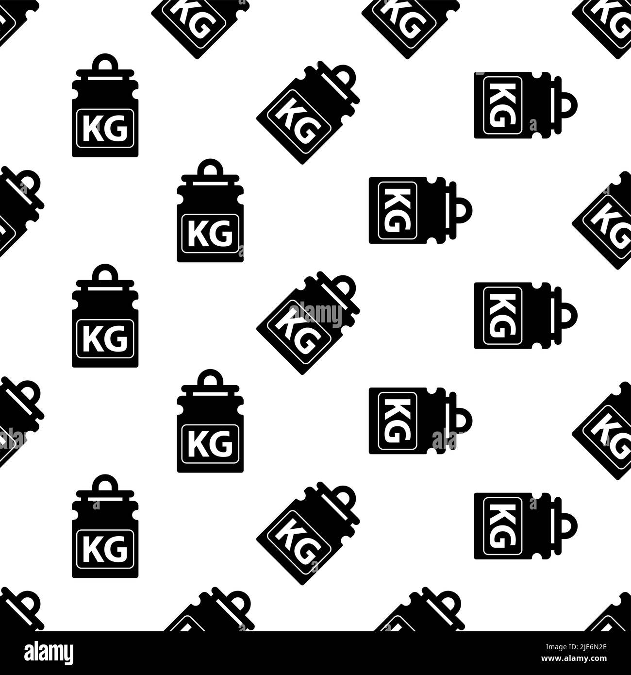 Weight Icon Seamless Pattern, Weight Kilogram Icon Vector Art ...