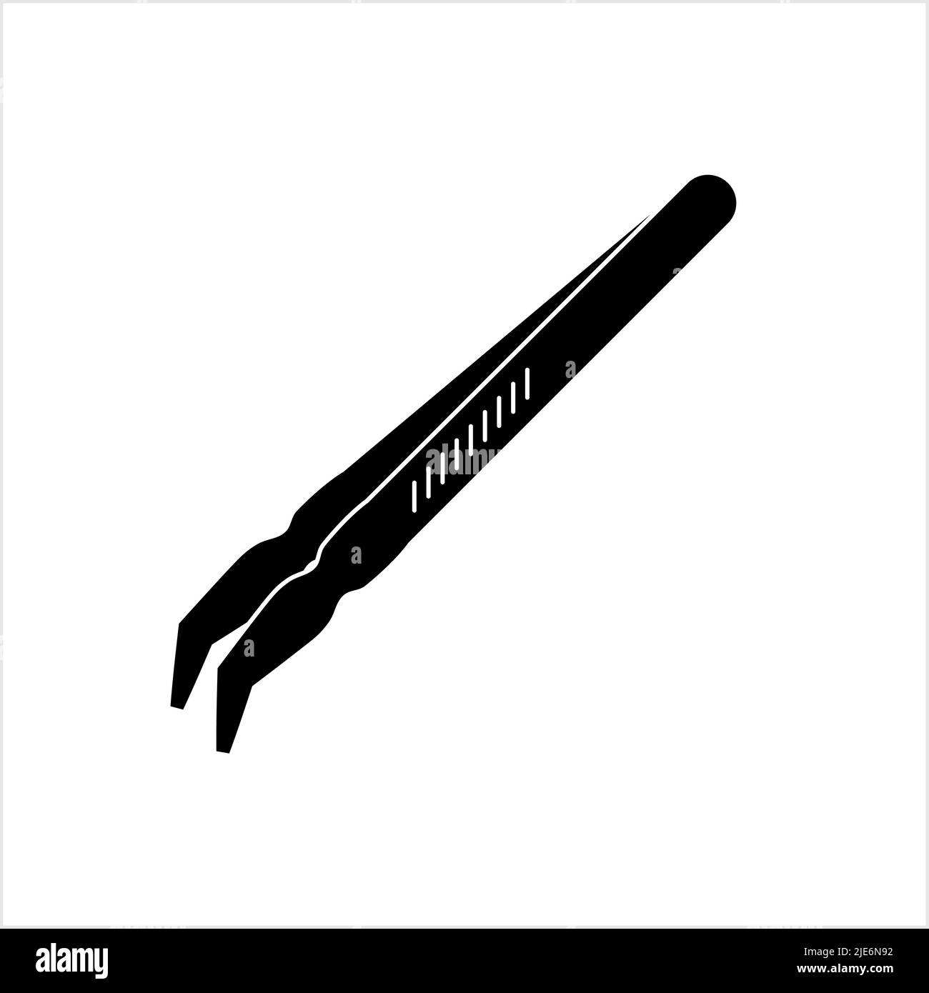 Tweezers Icon, Design Vector Art Illustration Stock Vector Image & Art ...