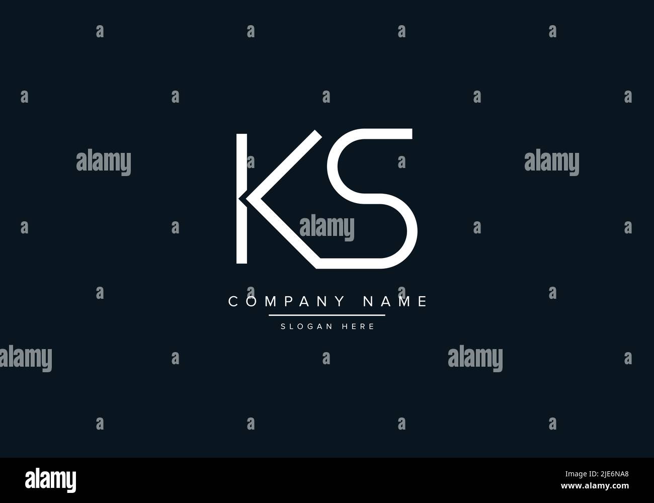 Alphabet Abstract Letter Icon Logo KS Stock Vector Image & Art - Alamy