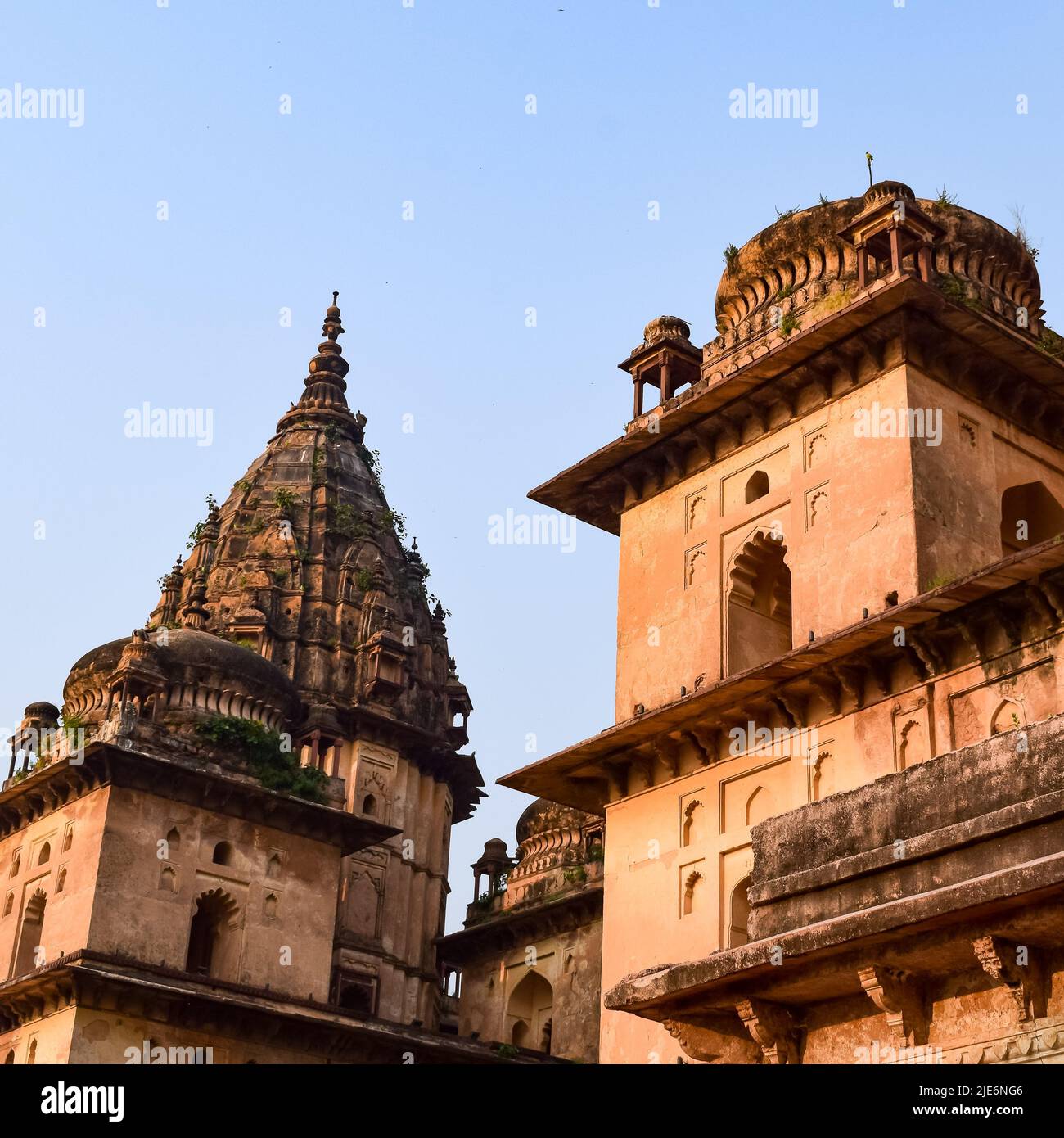 Morning View of Royal Cenotaphs (Chhatris) of Orchha, Madhya Pradesh ...