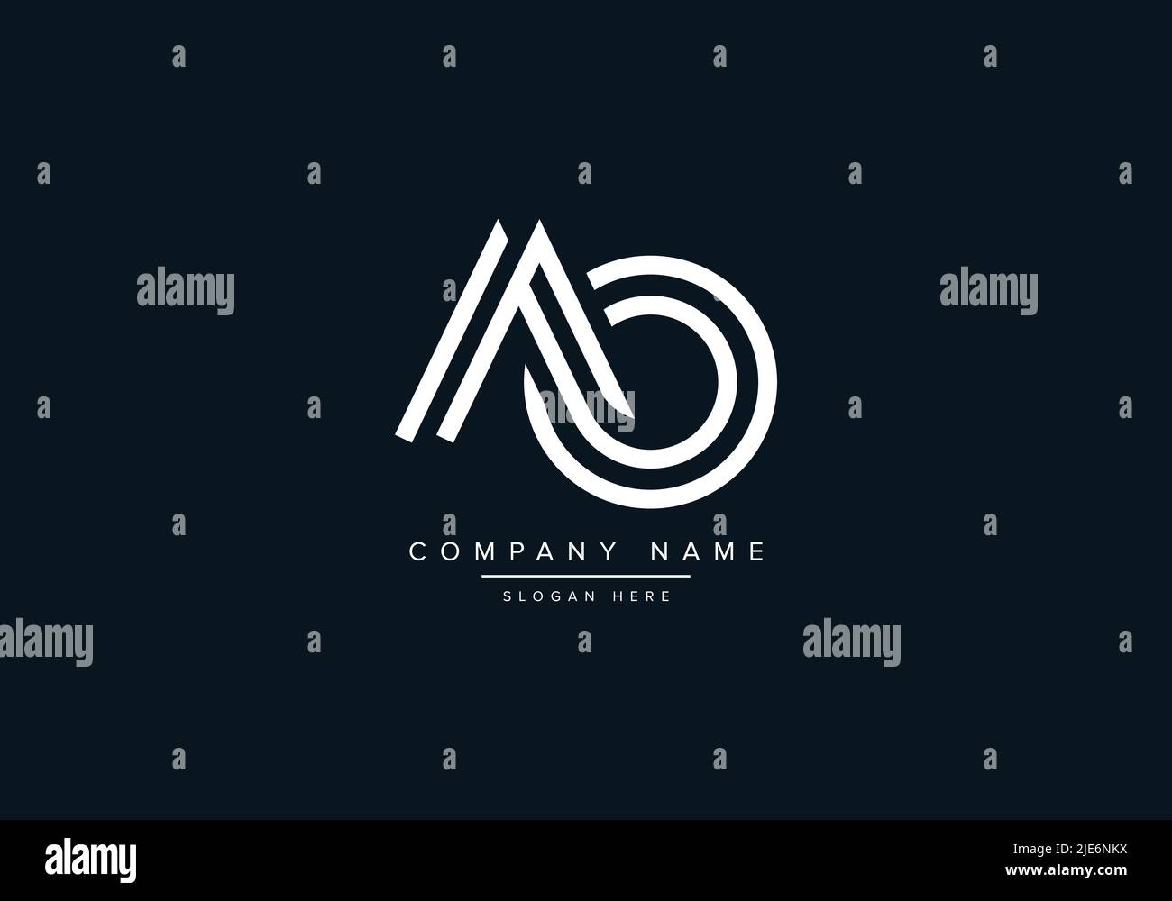 Ao letter design hi-res stock photography and images - Alamy